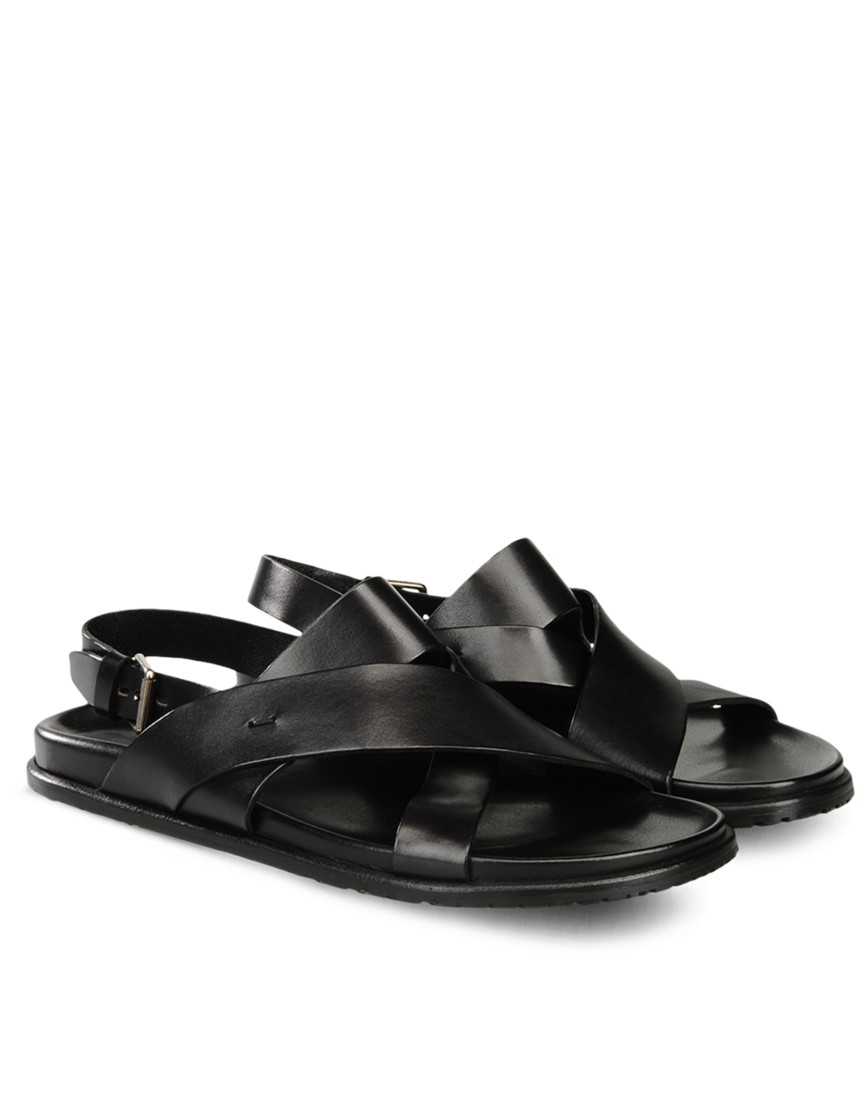 Men's Leather Multi Strap Calfs Leather Sandal | dunhill US Online Store