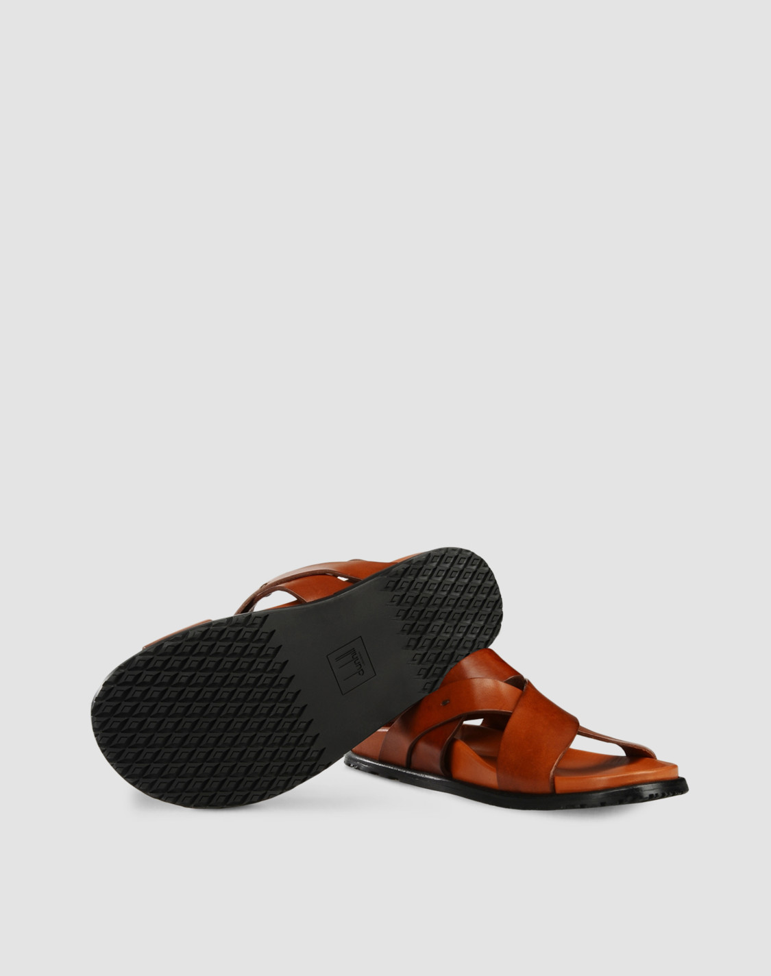 Men's Leather Multi Strap Calfs Leather Sandal | dunhill TN Online Store