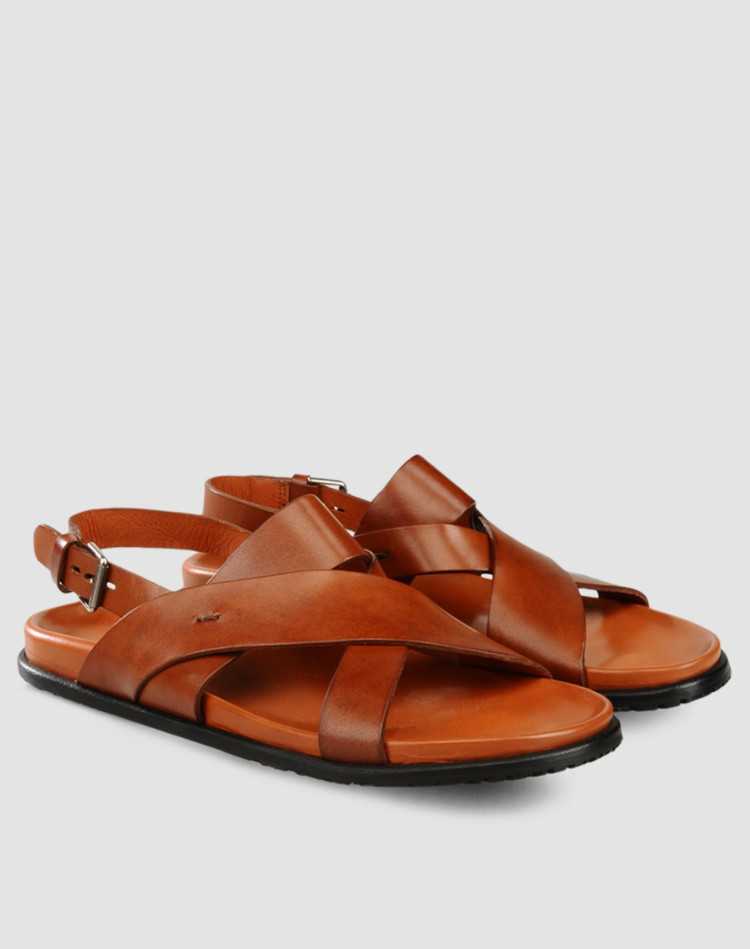 Men's Leather Multi Strap Calfs Leather Sandal | dunhill TN Online Store