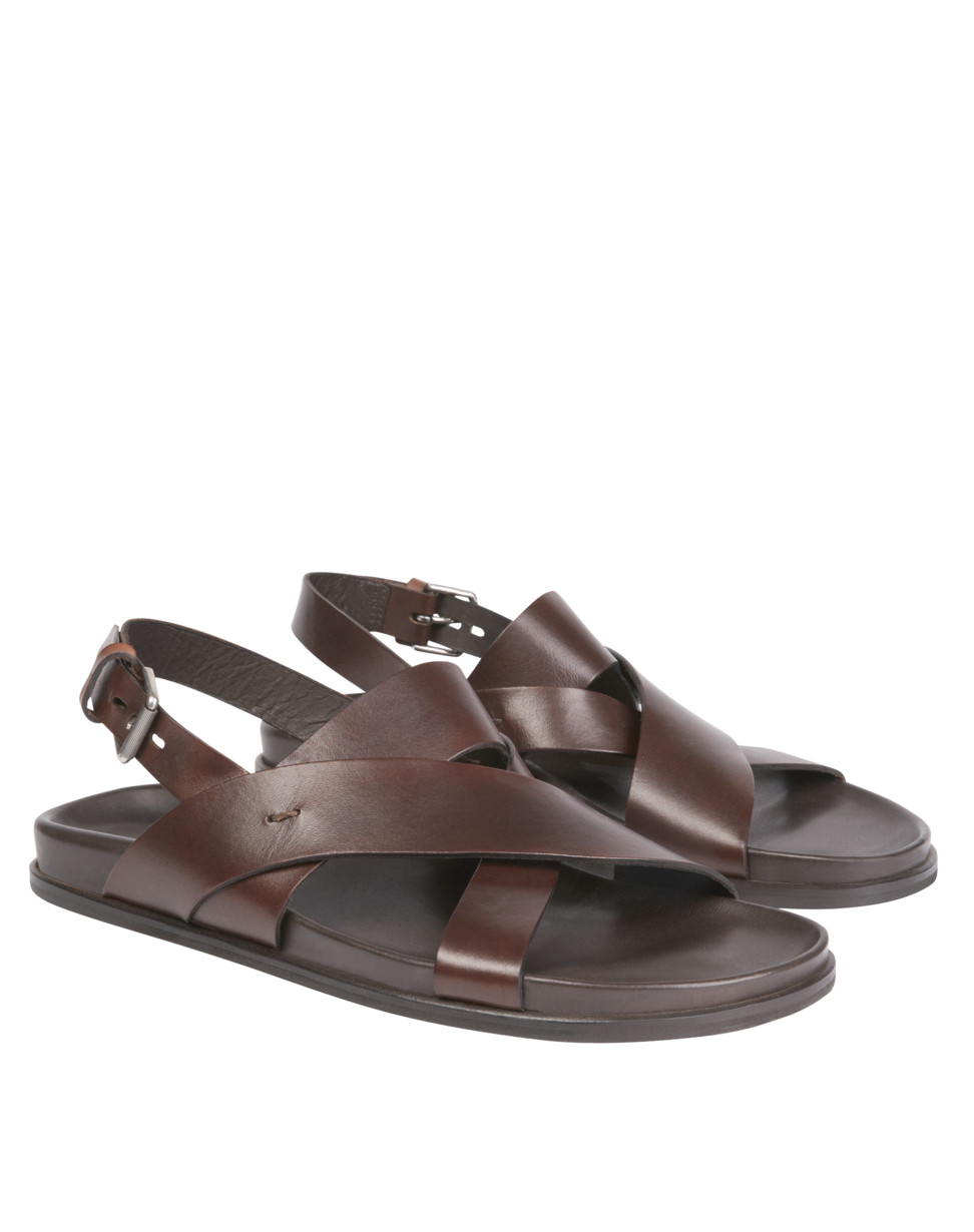 Men's Leather Multi Strap Calfs Leather Sandal | dunhill UK Online Store