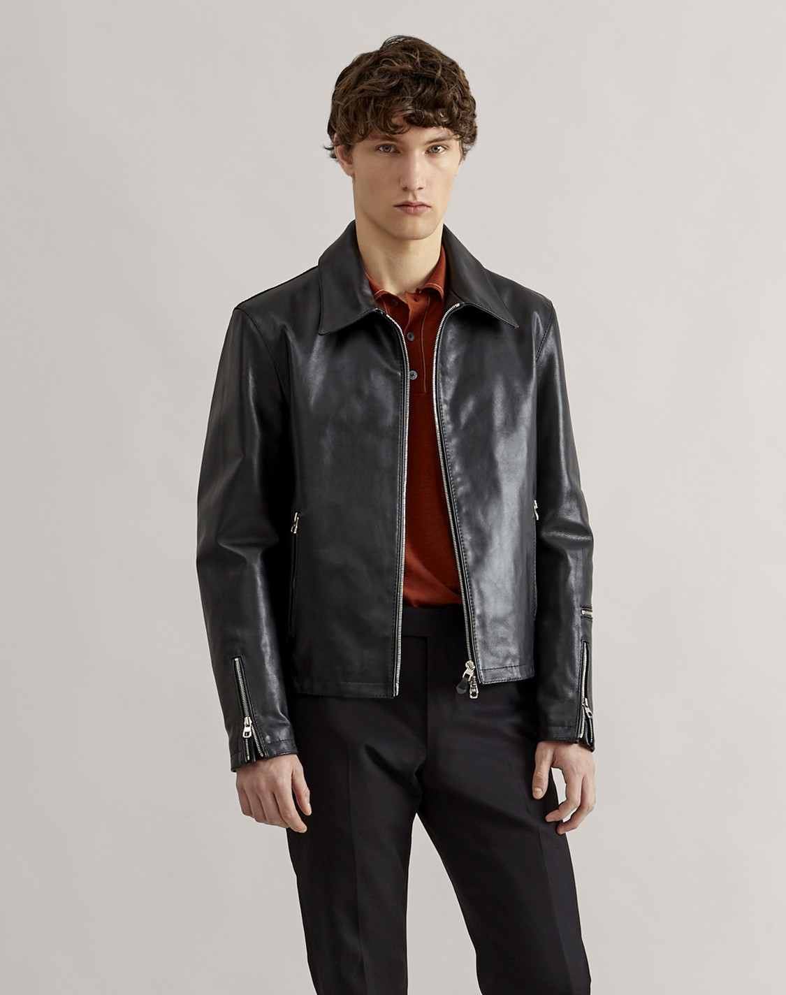 Men s Calfskin Biker Jacket Dunhill UK men-s-calfskin-biker-jacket-dunhill-uk