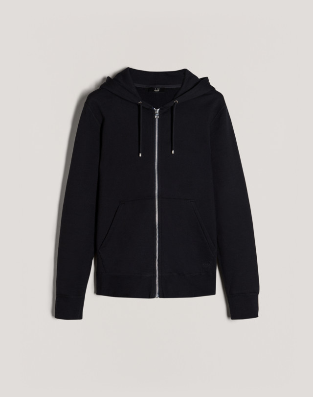 Men's Black Zip Through Hoodie | dunhill UK Online Store