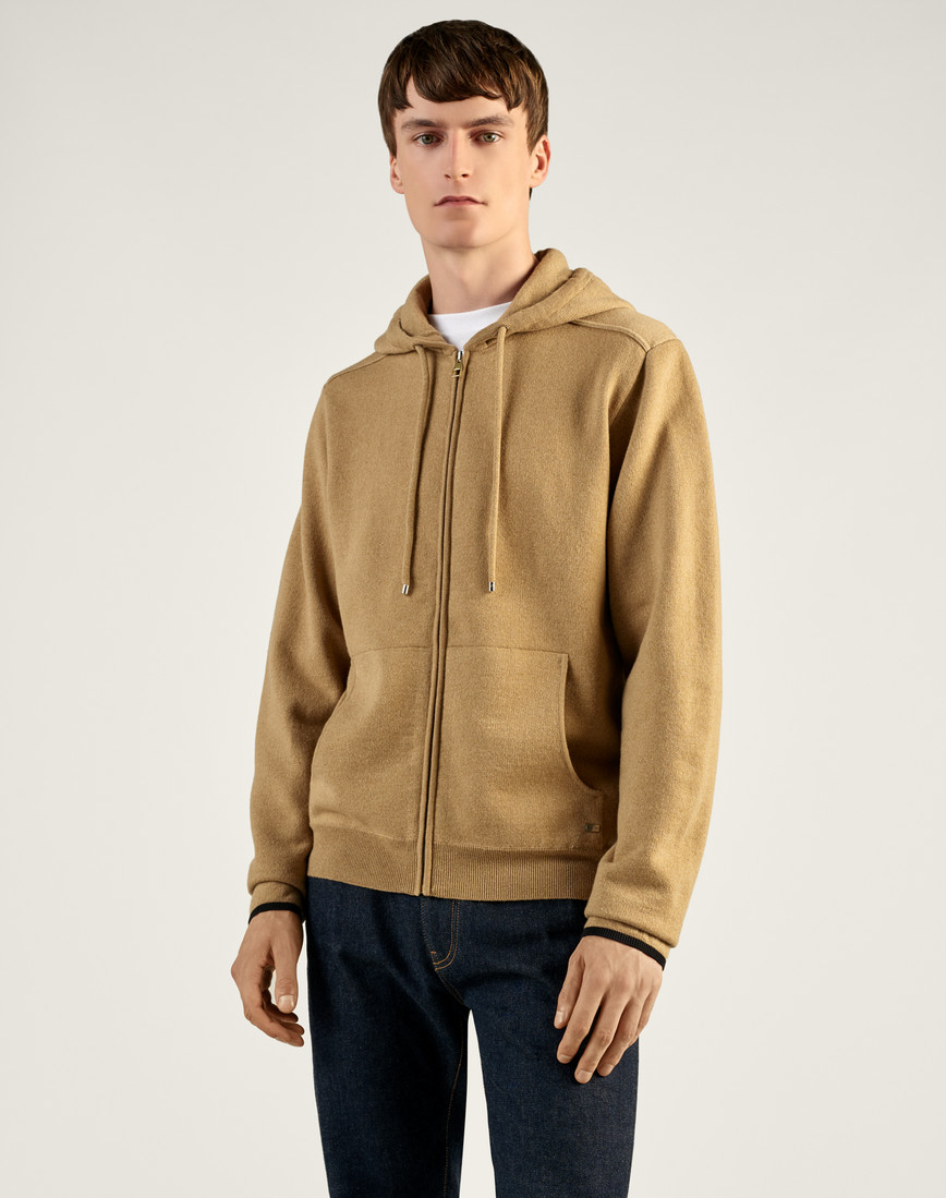 Men's Knitted Cotton Cashmere Hoodie | dunhill US Online Store