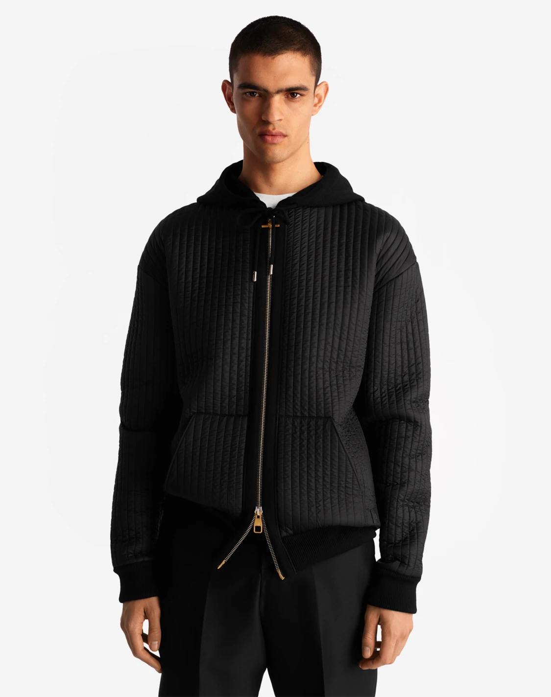 Men's Black ROLLAGAS HOODIE | dunhill US Online Store